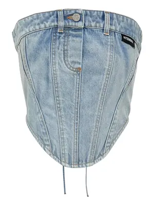 Vetements Denim Corset - Blue