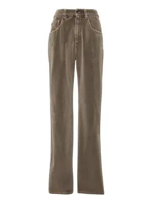 Brunello Cucinelli Mid-rise Straight Pants - Green