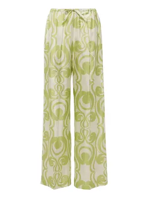 Dries Van Noten Printed Wide-leg Pants - Multicoloured
