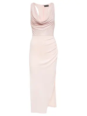 David Koma Crystal-embellished Midi Dress - Pink