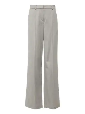 Magda Butrym Mid-rise Wool Straight Pants - Grey