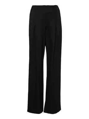 FFORME Faye High-rise Wide-leg Wool Pants - Black