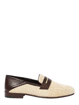 Manolo Blahnik Manolo Blahnik Padstow Penny Loafers Beige