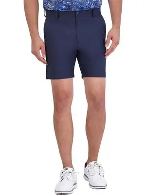 Robert Graham Aster Stretch Flat-front Shorts - Navy