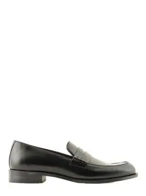 Giorgio Armani Leather Loafers - Black
