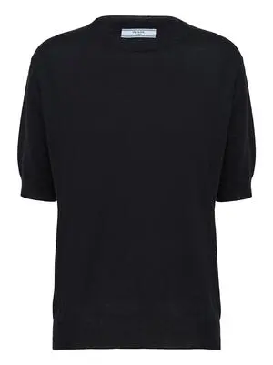 Prada Cashmere Crew-neck Sweater - Navy