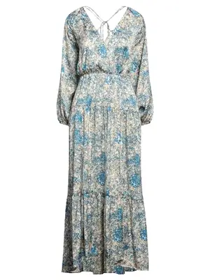 Maje Midi Flared Dress - Blue