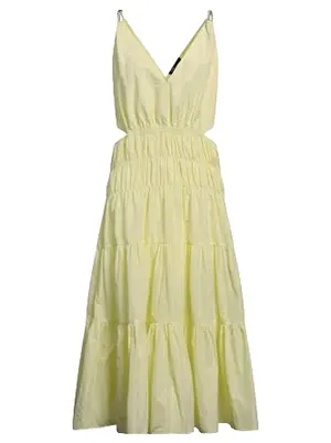 Maje Flared Maxi Dress - Yellow