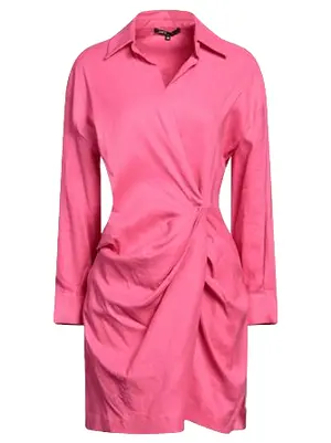 Maje Mini Wrap Dress - Pink