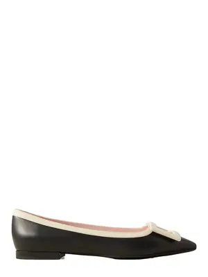 ROGER VIVIER Gommettine Ballet Flats - Black