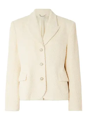 Magda Butrym Embellished Bouclé Blazer - Neutrals
