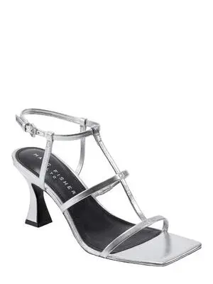 Marc Fisher Marc Fisher LTD Dennie Ankle Strap Sandals Silver