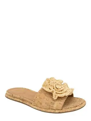 Gentle Souls By Kenneth Cole Lucy Slide Sandal - Natural Cork