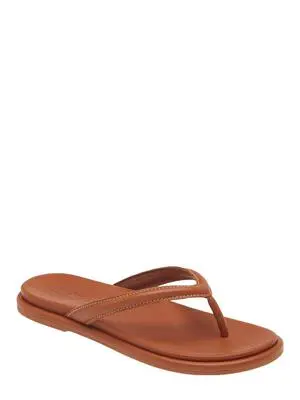 Olukai Tiare Leather Flip Flop - Fox/fox