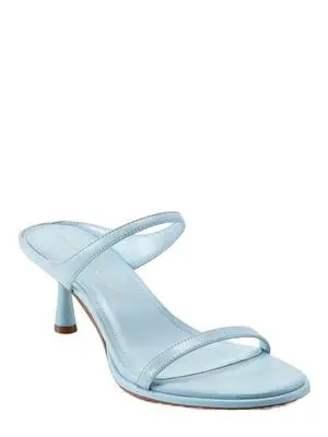 Marc Fisher Marc Fisher LTD Alonde Leather Slide Sandals Blue