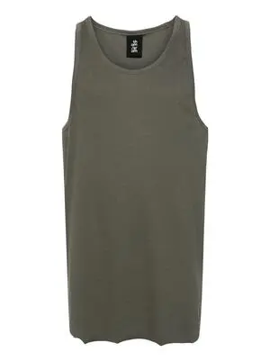 THOM KROM Asymmetric-panels Cotton Tank Top - Green
