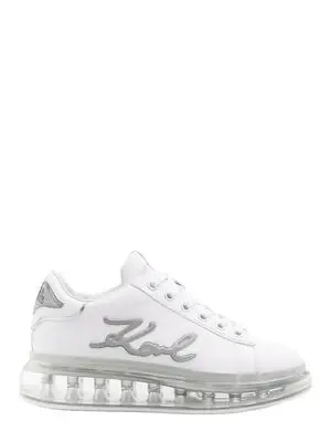 Karl Lagerfeld Kapri Kushion Leather Sneakers - White