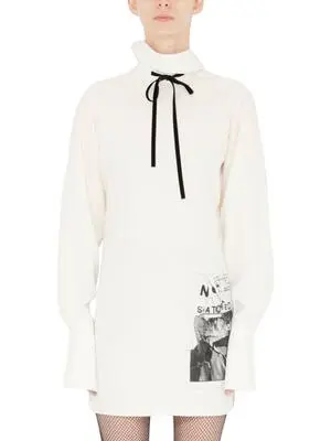 MAISON MARGIELA Invitation Graphic-print Silk Shirt - White