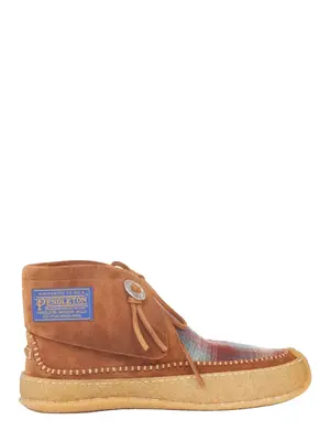 MAISON MARGIELA Maison Margiela Pendleton Leather Boat Shoes