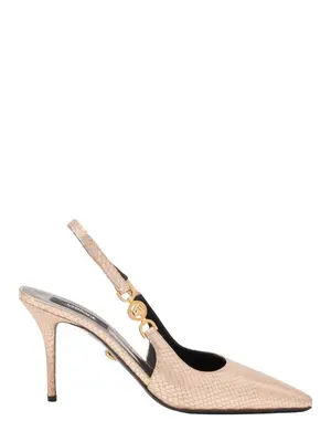 Versace Medusa '95 85mm Leather Pumps - Pink