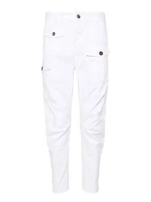 Dsquared2 Tapered Cargo Trousers - White