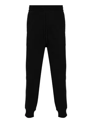 Y3 Logo-printed Jersey Trousers - Black