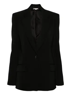 Stella McCartney Single-breasted Wool Blazer - Black