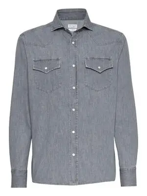 BRUNELLO CUCINELLI Western Denim Shirt