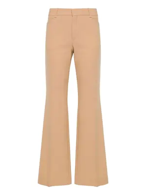Chloé Wool-blend Flared Trousers - Neutrals