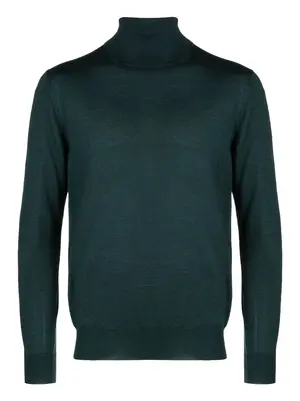 CRUCIANI Roll-neck Jumper - Green