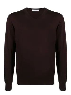 CRUCIANI Cashmere-blend Jumper - Brown