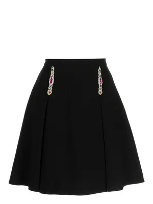 Zuhair Murad Crystal-embellished Mini Skirt - Black