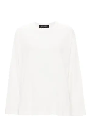 Fabiana Filippi Panelled Longsleeved T-shirt - White