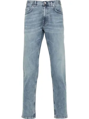 ELEVENTY Eleventy Mid-Rise Tapered-Leg Jeans