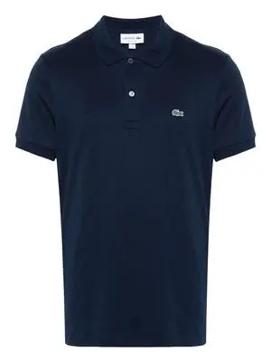 Lacoste Logo-patch Cotton Polo Shirt - Blue