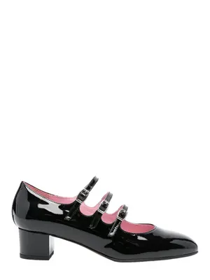 CAREL Kina 40mm Patent-leather Pumps - Black