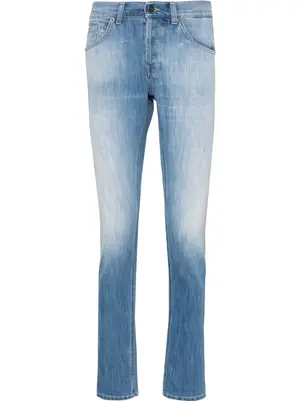 DONDUP George Logo-plaque Jeans - Blue