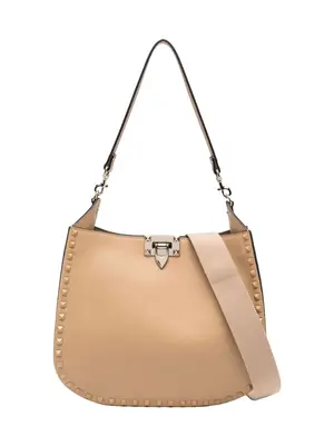 Valentino Garavani Rockstud Shoulder Bag - Neutrals
