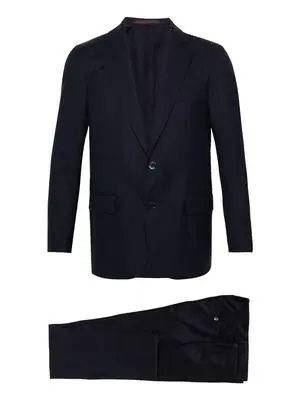 BAGNOLI SARTORIA NAPOLI Virgin-wool Twill Suit - Blue