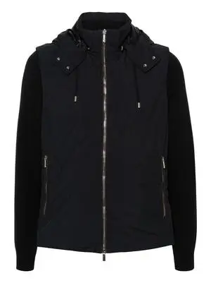 MOORER Hooded Zip Jacket - Blue
