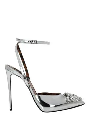 Philipp Plein 100mm Crystal-embellished Pumps - Silver