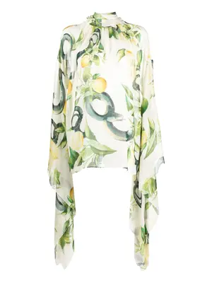 ROBERTO CAVALLI Lemon-Print Blouse