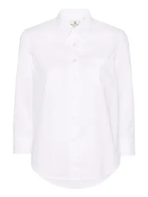 Denimist Adrienne Shrunken Cotton Shirt - White