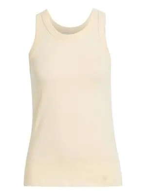 Loulou De Saison Loulou Studio Poso Pima Cotton-Jersey Tank Ivory