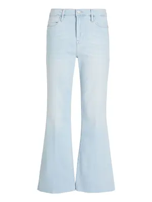 FRAME Le Easy Flare High-rise Jeans - Light Denim