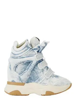 Isabel Marant Étoile Balskee High-Top Wedge Sneakers Blue
