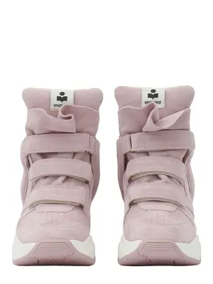 Isabel Marant Étoile Balskee High-Top Wedge Sneakers Pink