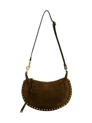 Isabel Marant Studded Leather Baguette Bag Bronze