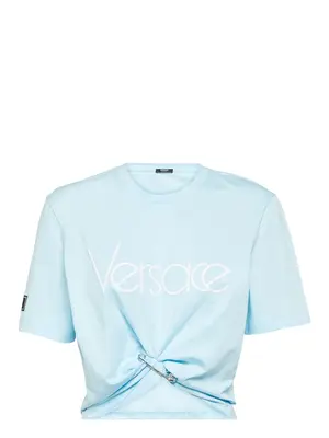 VERSACE Versace 1978 Re-Edition Logo Crop Top