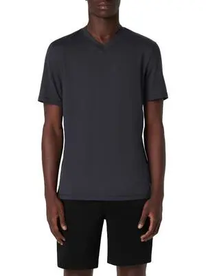Bugatchi Bugatchi V-Neck Performance T-Shirt Black